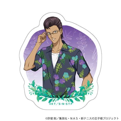 ダイカットスマホステッカー「新テニスの王子様」06木手永四郎 ボタニカルver描き下ろしイラスト｜アニメ・キャラクターコラボグッズの