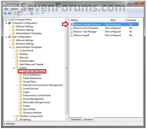 Ctrl Alt Del Change Password Missing In Windows Super User