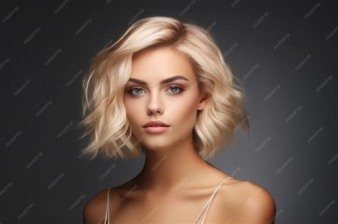 Premium Ai Image A Portrait Of A Blonde Woman With A Blonde Hairdo