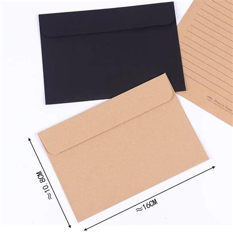 ENVELOPPE Kraft Grande Enveloppe Vintage En Papier Kraft Carte Postale Lettre Papeterie