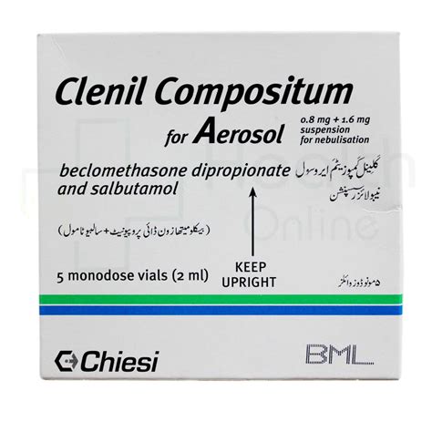 Clenil Compositum Aerosol Nebuliser Susp 10vialx2ml Price In Pakistan