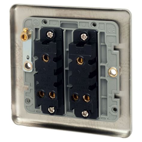 Eurolite Enhance Decorative 13a 2 Gang Double Pole Switched Socket