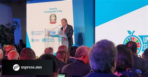 Хүнсний асуудлаарх НҮБ ын дээд хэмжээний уулзалт болж байна