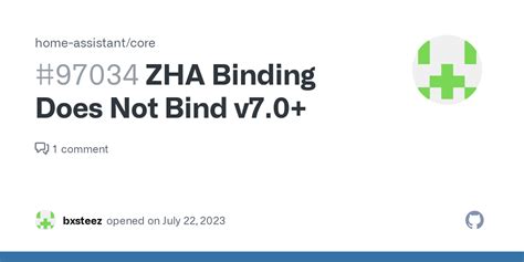 Zha Binding Does Not Bind V7 0 · Issue 97034 · Home Assistant Core · Github
