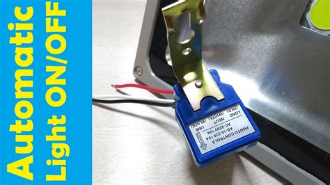 Install Automatic Light Sensor Switch Led Floodlight Auto Day Night