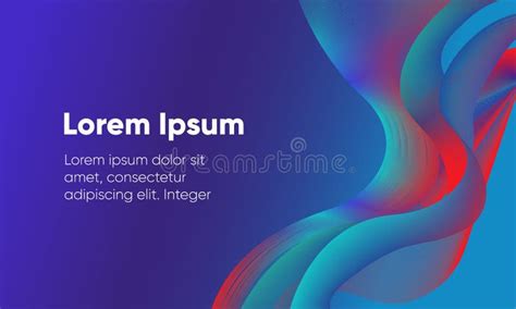 Recuo Abstrato Do Gradiente De Onda Moderno Ilustração Do Vetor