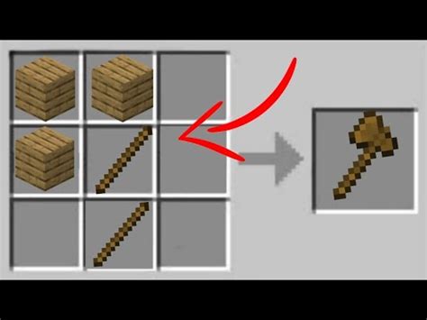 Como Fazer Um Machado No Minecraft Youtube