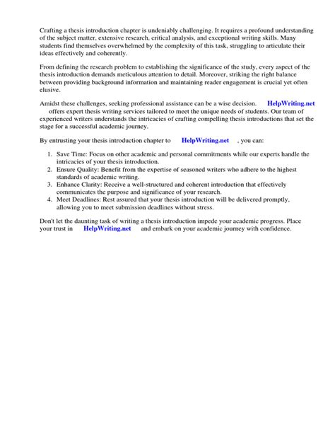 Thesis Introduction Chapter Pdf Thesis Essays