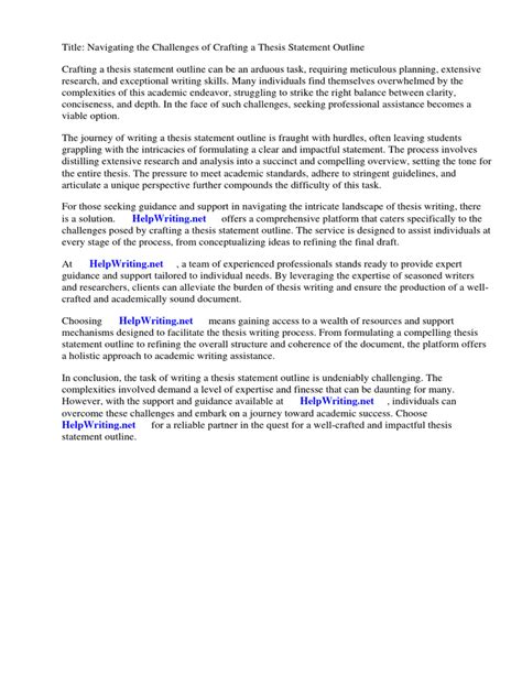 How To Write A Thesis Statement Outline Pdf Essays Capitalism