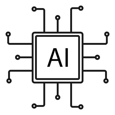 Vector De íconos De Inteligencia Artificial Vector Premium