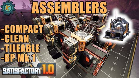 Early Game Assemblers Blueprint Compact Clean And Tileable Mk1 Bp