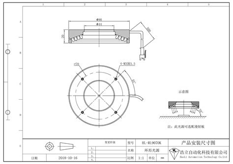 环形光源RL9070 东莞浩立自动化科技有限公司