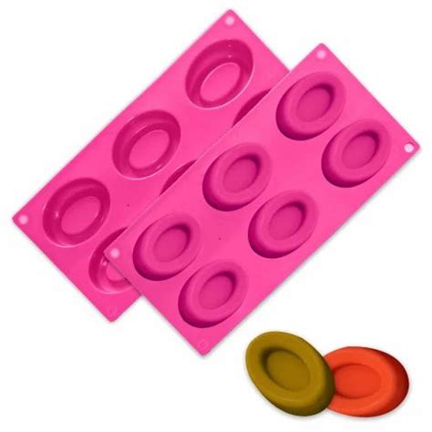 Silicon Soap 6 Cavity Oval Pears 100g Shape Mold Mb 8515 At ₹ 165