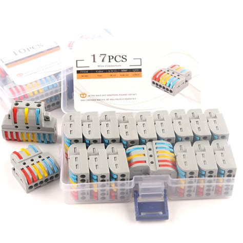 박스형 빠른 배선 케이블 커넥터 Spl 범용 소형 배선 연결 조명 푸시 인 도체 터미널 블록 전기 장비 및 소모품