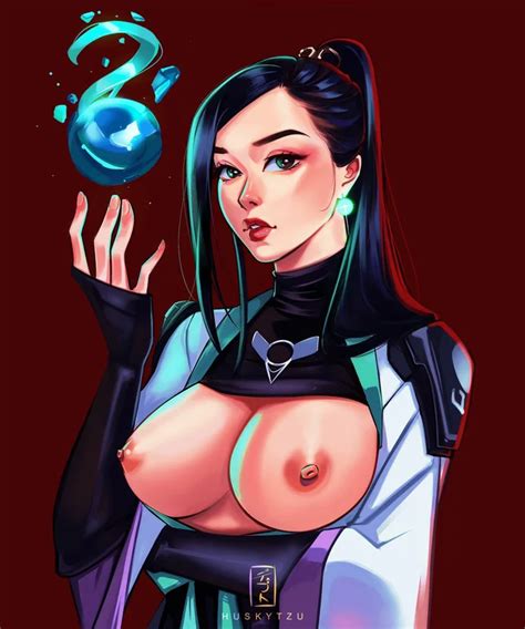 Rule 34 Breasts Female Huskytzu Ling Ying Wei Ponytail Riot Games