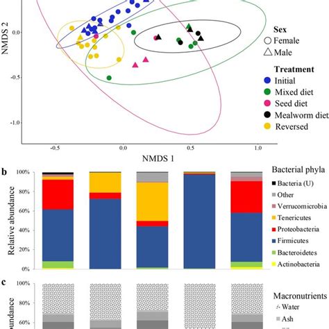 A Non Metric Multidimensional Scaling Nmds Plot Of Bacterial Download High Quality