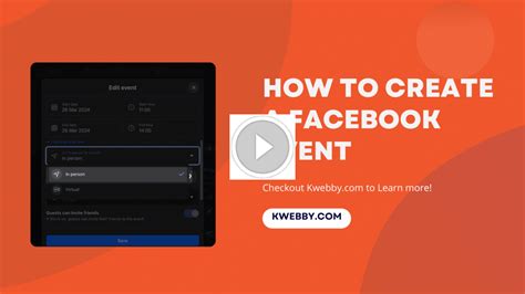 How To Create A Facebook Event 3 Easy Methods Kwebby