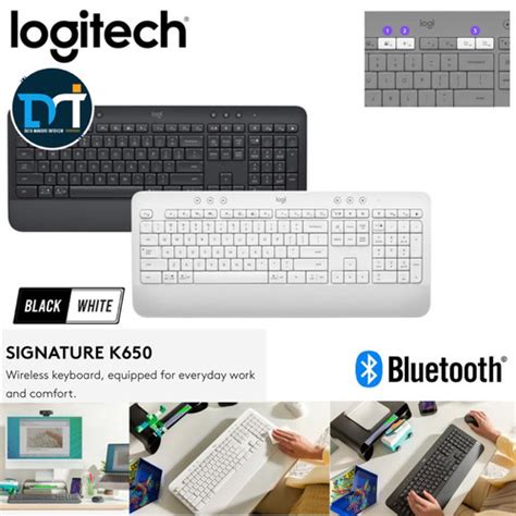 Promo Logitech Signature K650 Wireless Bluetooth Keyboard With Palm Rest Graphite Cicil 0