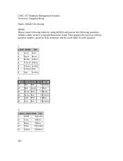 Hw Sql Mysql Doc Cosc Database Management Systems Professor
