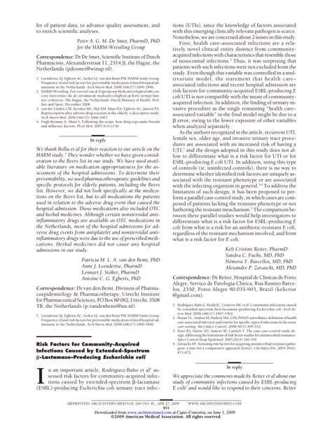 Pdf Risk Factors For Community Acquired Infections Caused By Extended Spectrum Beta Lactamase