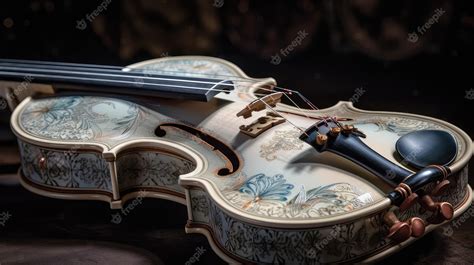 Premium Photo Full Violin Instrument Rococo S Style Elegant Gothic