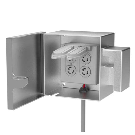 Vandal Resistant Double Gang Outlet Lock Box Padlock Shroud Made In Usa Vandal Stop
