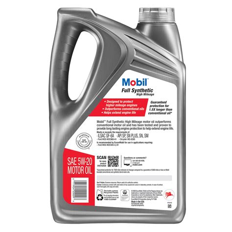 5W-20 Mobil Full Synthetic HM Motor Oil - 5 Quarts - Order & Buy Online