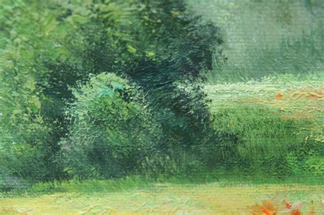 Картина маслом Поле с маками — В интерьер