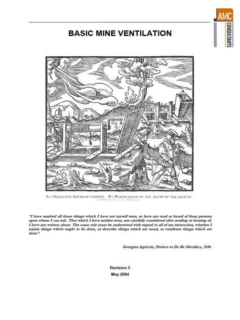 Basic Mine Ventilation Revision 5 May 04 Pdf Respiratory System