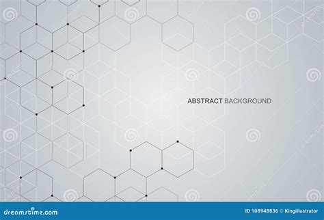 vector hexagonal background digital geometric abstraction with lines
