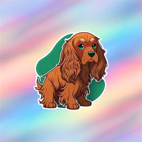 Cute Irish Setter Sticker Kawaii Irish Setter Sticker Vinyl Laptop