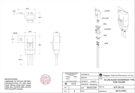 China Customized Atn Mini Water Resistance Inline Blade Fuse Holder