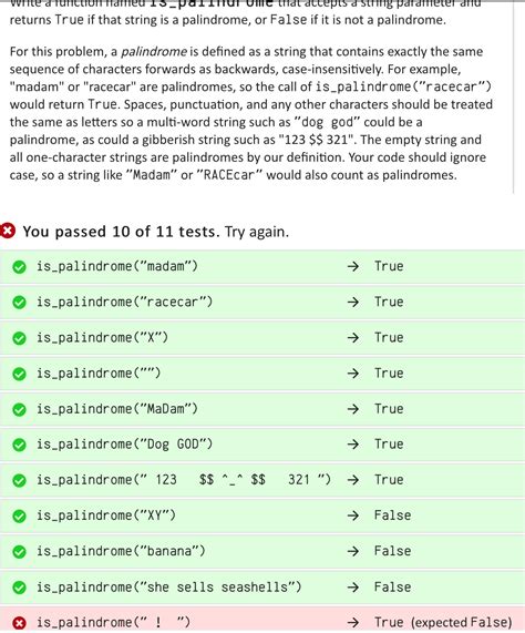 Solved Write A Function Named Ispalindrome That Accepts A