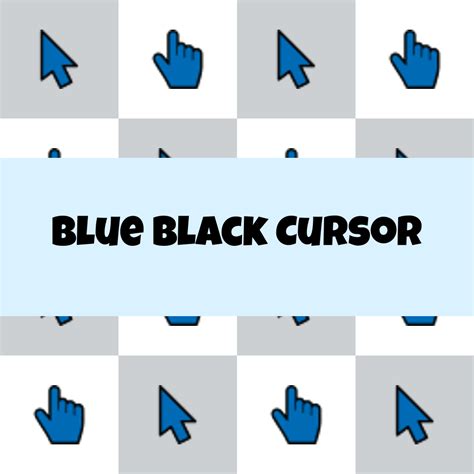 Custom Cursor Blue Black For Chrome Cursor Space