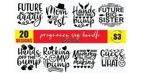 Pregnancy SVG Bundle Bundle Creative Fabrica