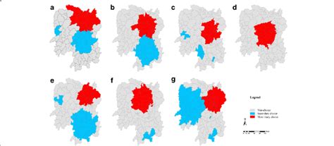 Spatio Temporal Clusters Of Hfmd In Hunan Province 20092015 A G Download Scientific Diagram