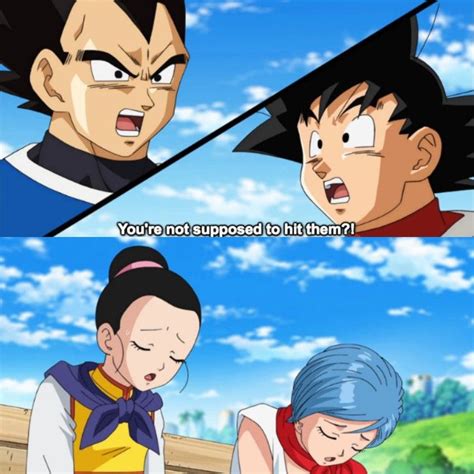 Vegeta Goku Chichi And Bulma Goku And Chichi Goku Anime
