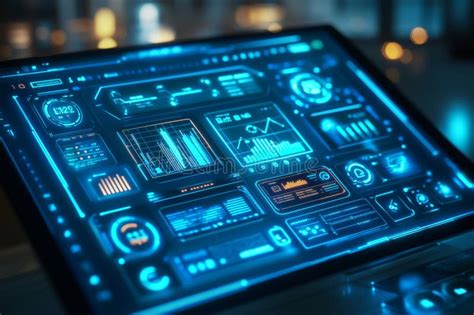 Energy Monitoring System Display Showcasing Smart Home Utilities And Data Stock Image Image Of