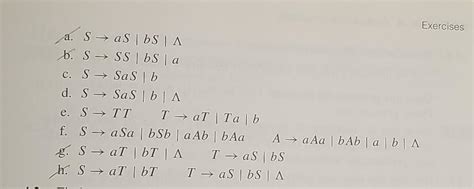 Solved Exercises 41 In Each Case Below Say What Language
