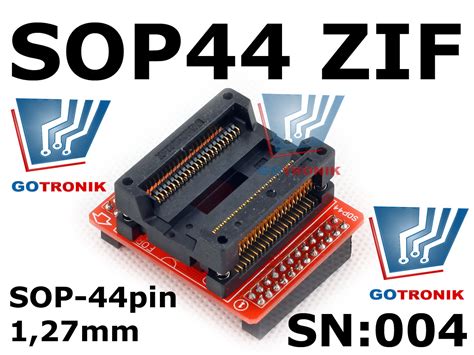 SN 004 Adapter SOP44 do programatorów TL866A CS z podstawką ZIF
