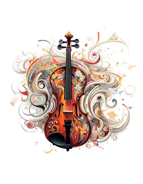 دانلود طرح ویولون نارنجی