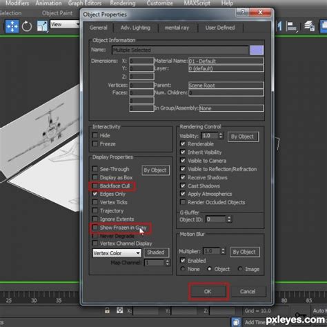 Frozen Onjects In 3ds Max Polycount