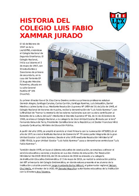 Historia Del Colegio Studocu