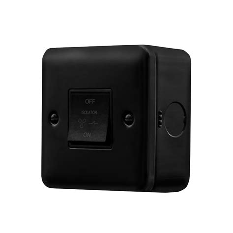 Scolmore Click Mcp020bk 10a 3 Pole Fan Isolation Plate Switch Black Superlec Direct