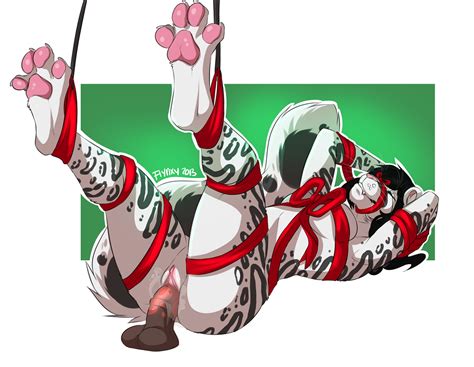 Rule 34 Anthro Bound Dildo Feline Female Flynx Flink Furry Hindpaw