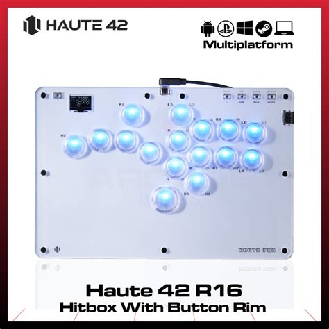 Jual Haute42 R16 R Series Button Rim White Haute Pad Arcade Joystick
