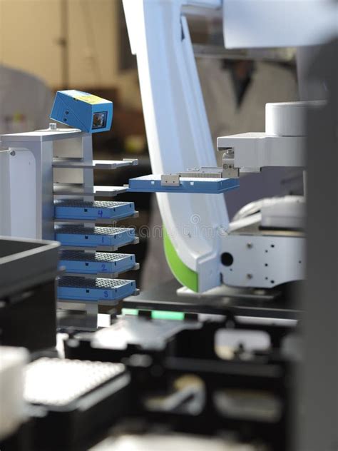 Blue Processing Dna Laboratory Equipment Editorial Image Image Of