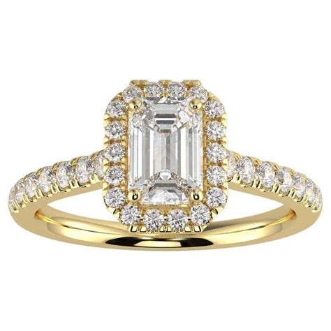 1ct Natural Diamond G H Color Si Clarity Perfect Design Emerald Shape