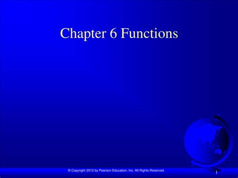 Ppt Chapter 6 Functions Powerpoint Presentation Free Download Id