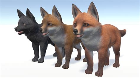 Fox Cub 3d Model Turbosquid 2109755